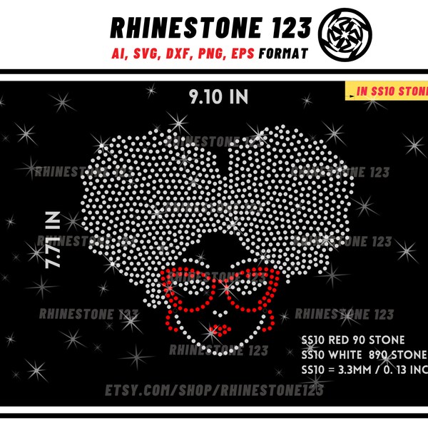 10ss Rhinestone Template for Cricut - Etsy