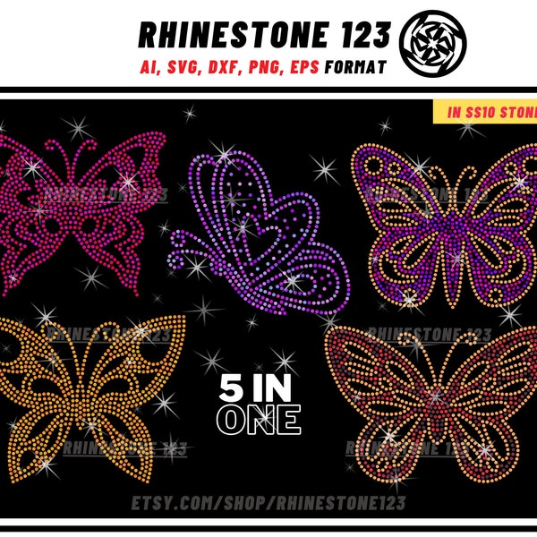 Rhinestones Templates - Etsy