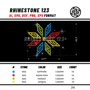10 Small Designs Bundle Rhinestone Template | Digital Instant Download ...
