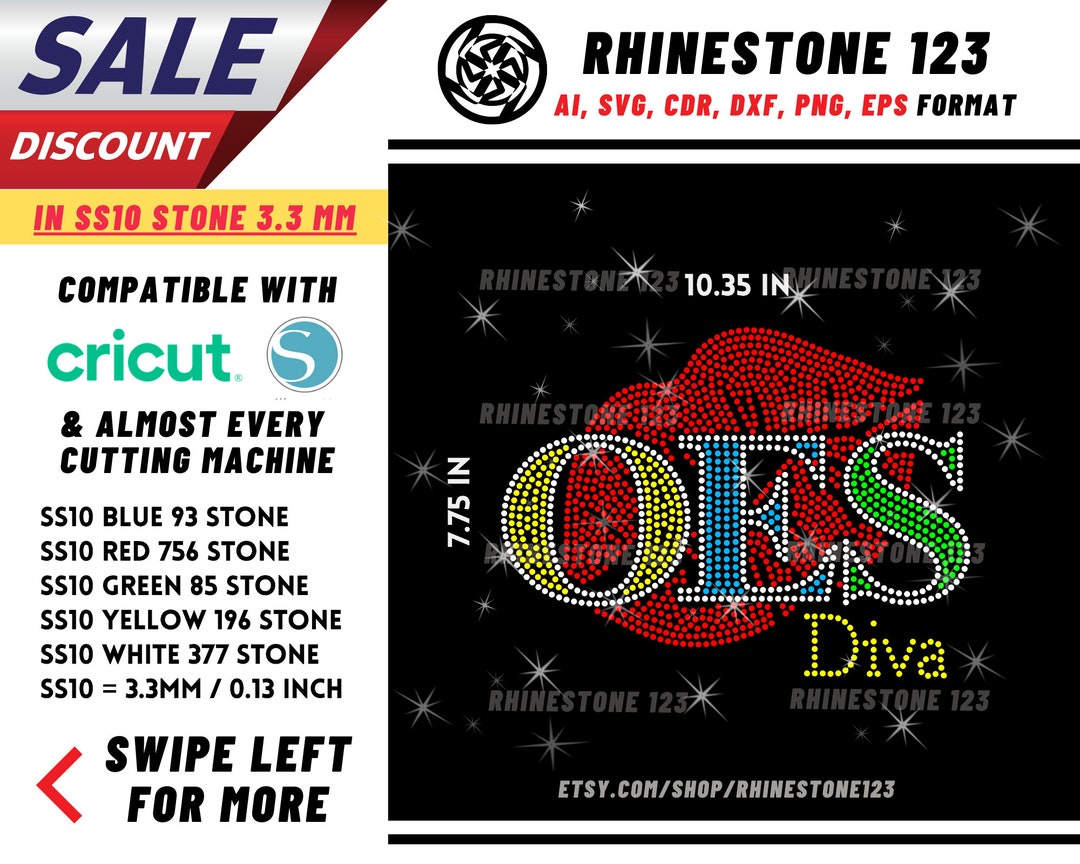 Oes Lips Rhinestone Template for Cricut Rhinestone Template Material ...