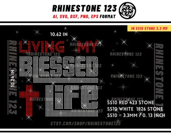 Living My Blessed Life Svg - Etsy