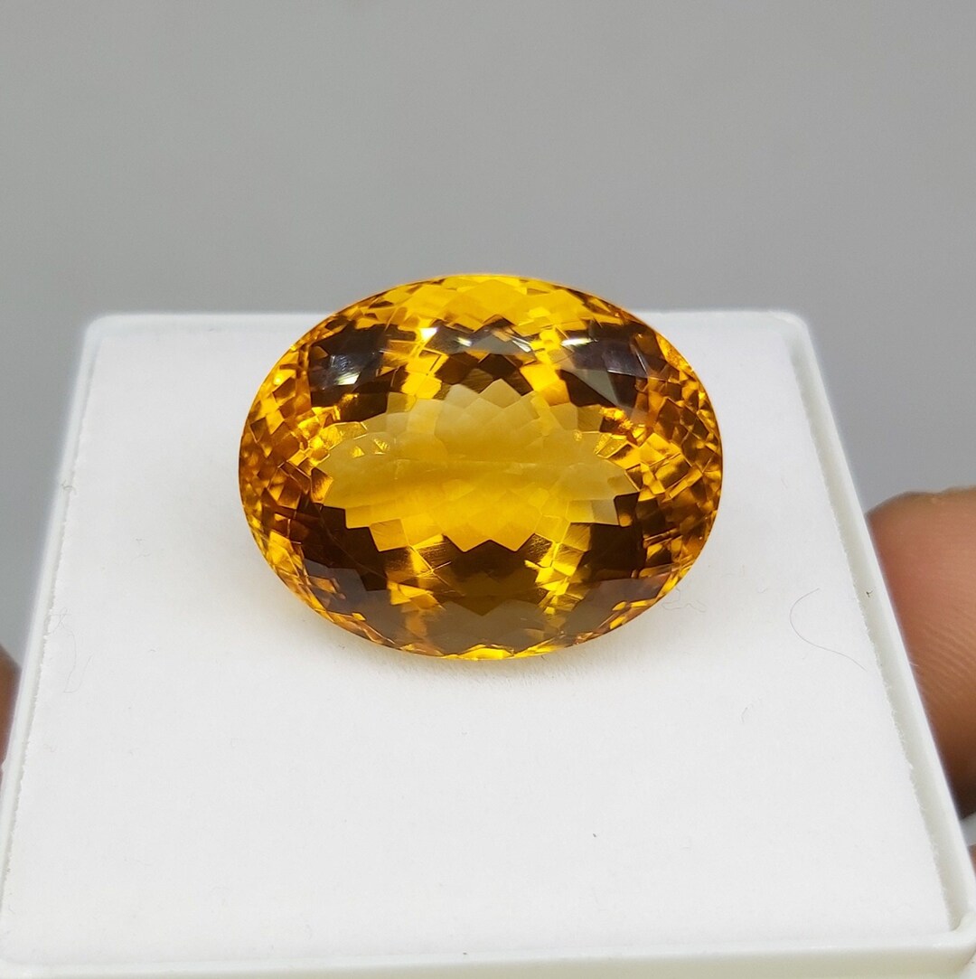 Buy Natural Citrine Stone Weight 31.15 Carat, Top Quality Citrine, Oval ...