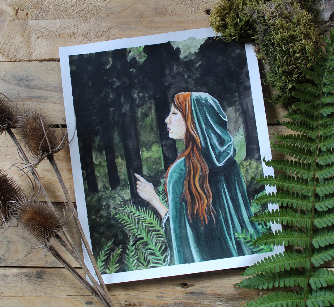 The Maiden of the Forest | 10" X 8" Fine Art Print | Fantasy Art ...