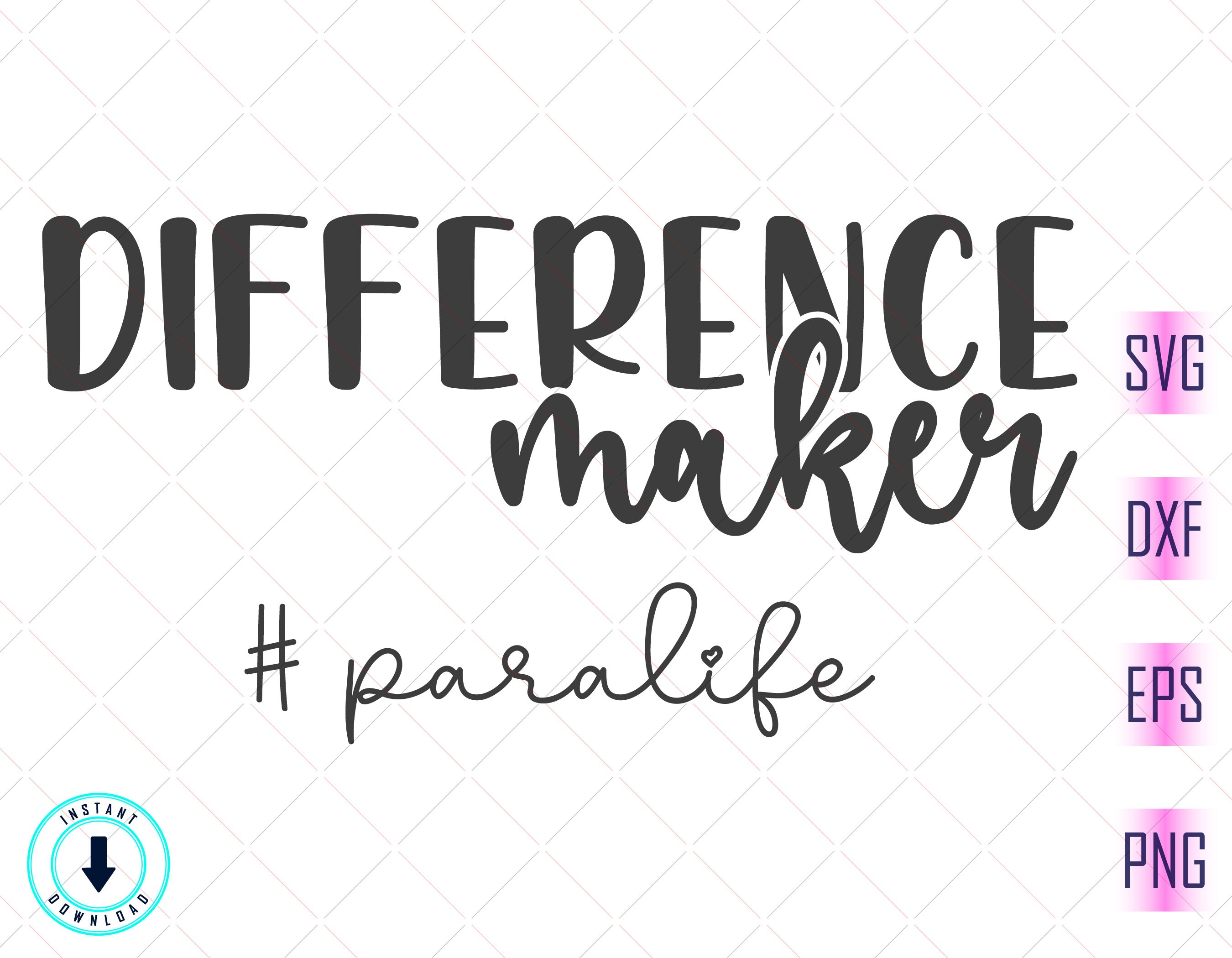 Paraprofessional Svg Para Svg Difference Maker Svg - Etsy