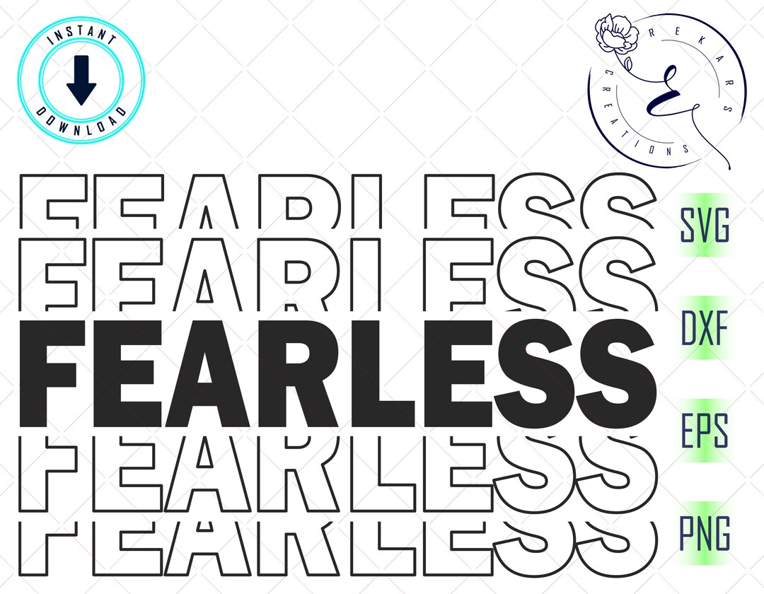 Fearless Svg - Scripture Svg - Faith Svg - Christian Svg- Jesus Svg for ...