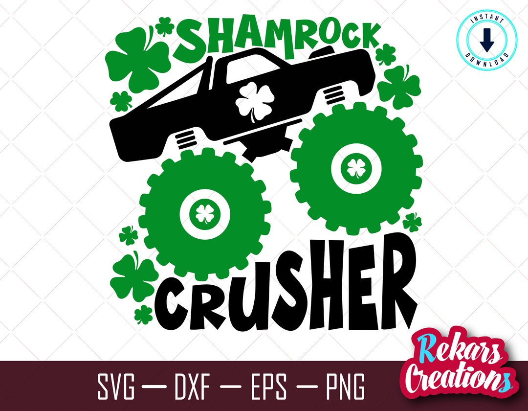 Shamrock Crusher Svg, St Patricks Day Svg, Funny Svg, Lucky Svg ...