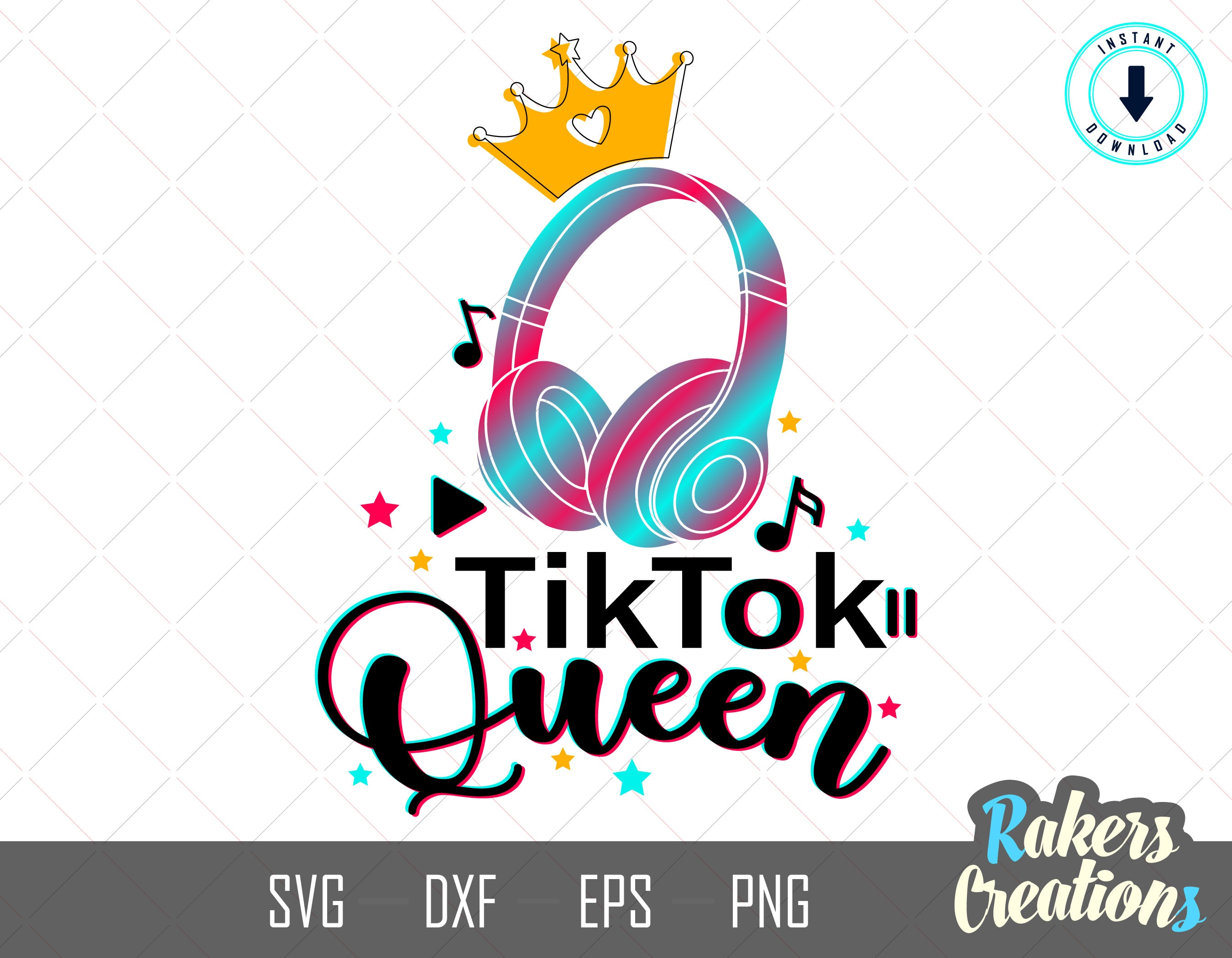 Tiktok Svg Tik Tok Princess Party Svg Birthday Princess Etsy Australia