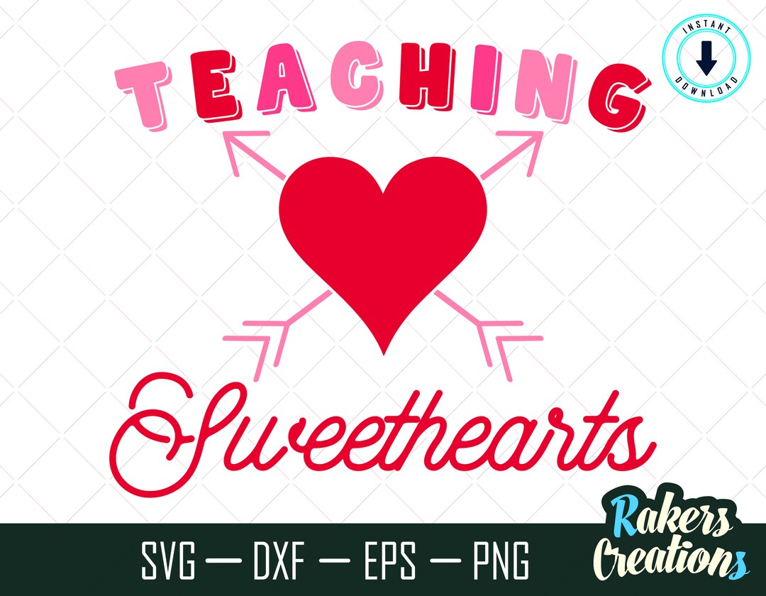 Teaching Sweethearts Svg, Valentines Day Svg, Funny Valentine Svg ...