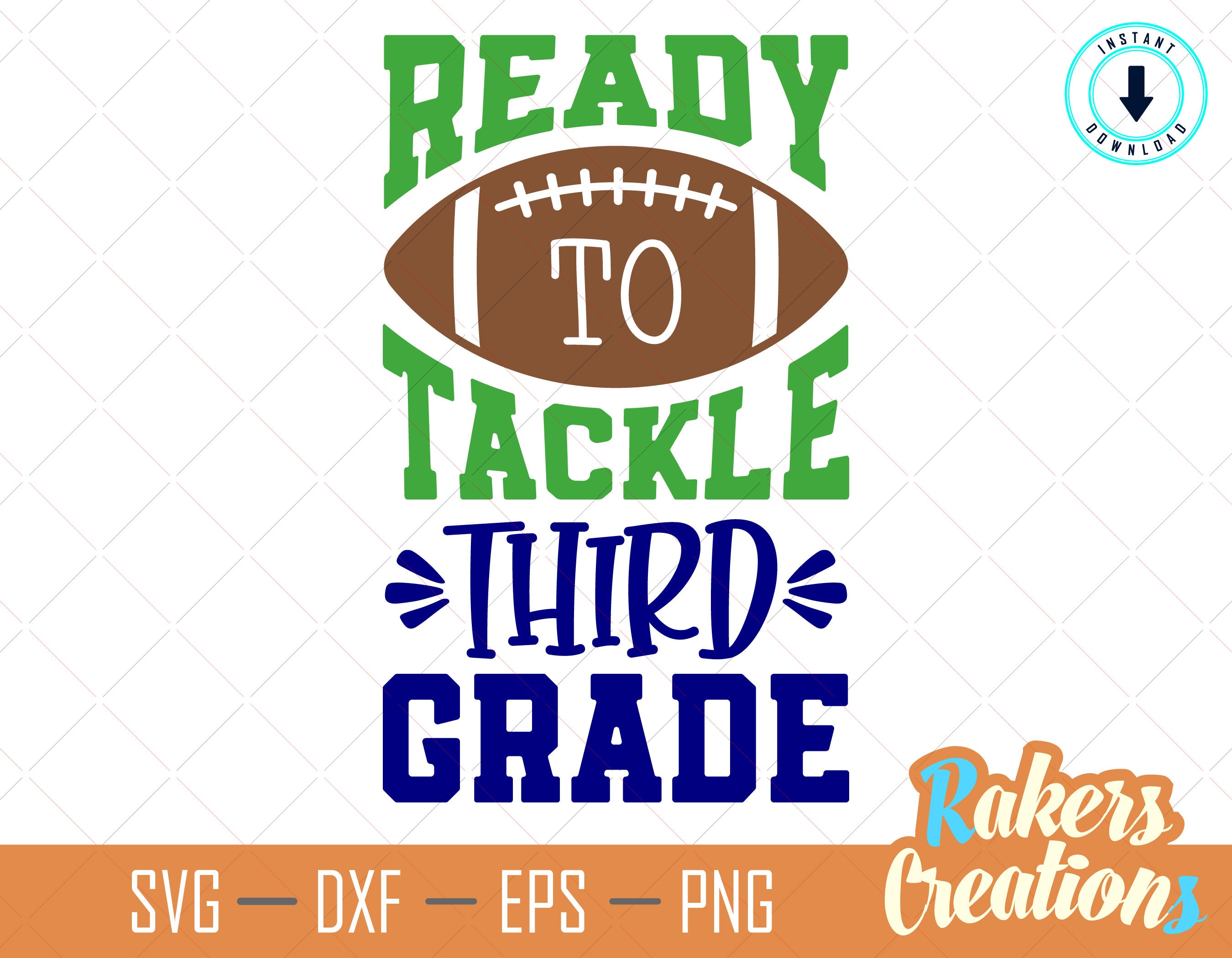 Ready to Tackle Third Grade svg 3rd Grade Svg Back to | Etsy
