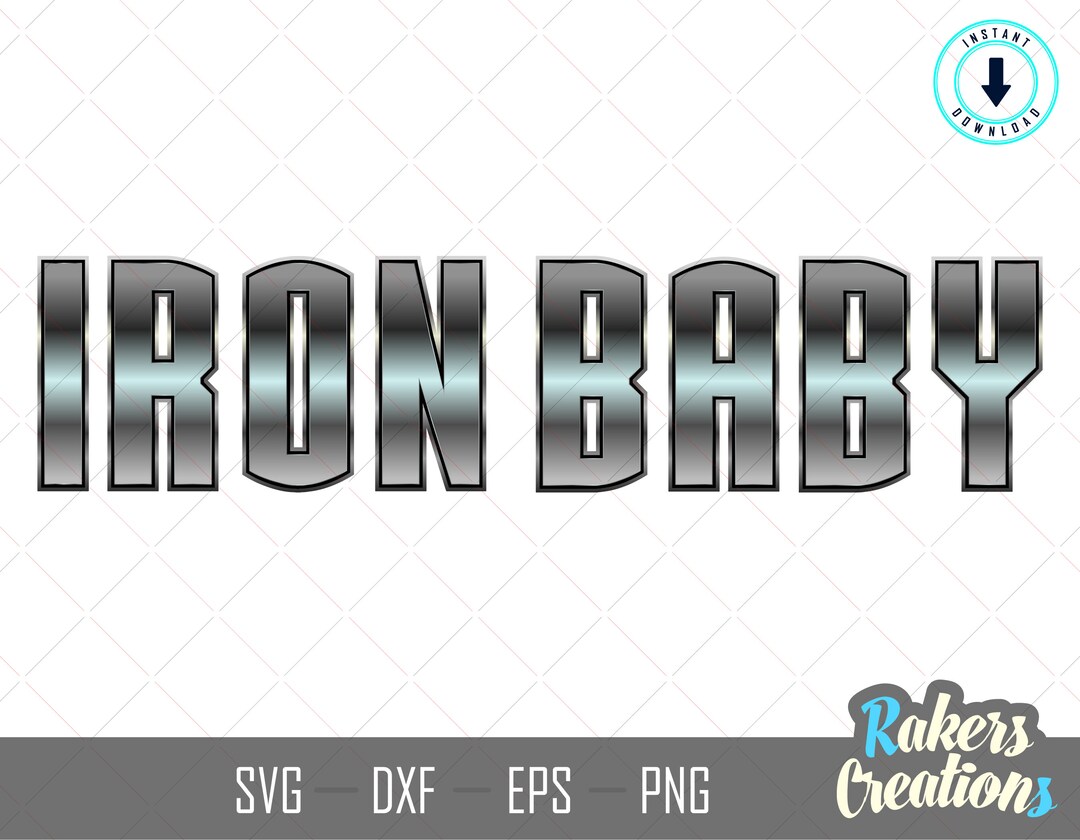 Iron Baby Svg - Baby Svg - Baby Boy Svg - Super Baby Svg - Boss Baby ...