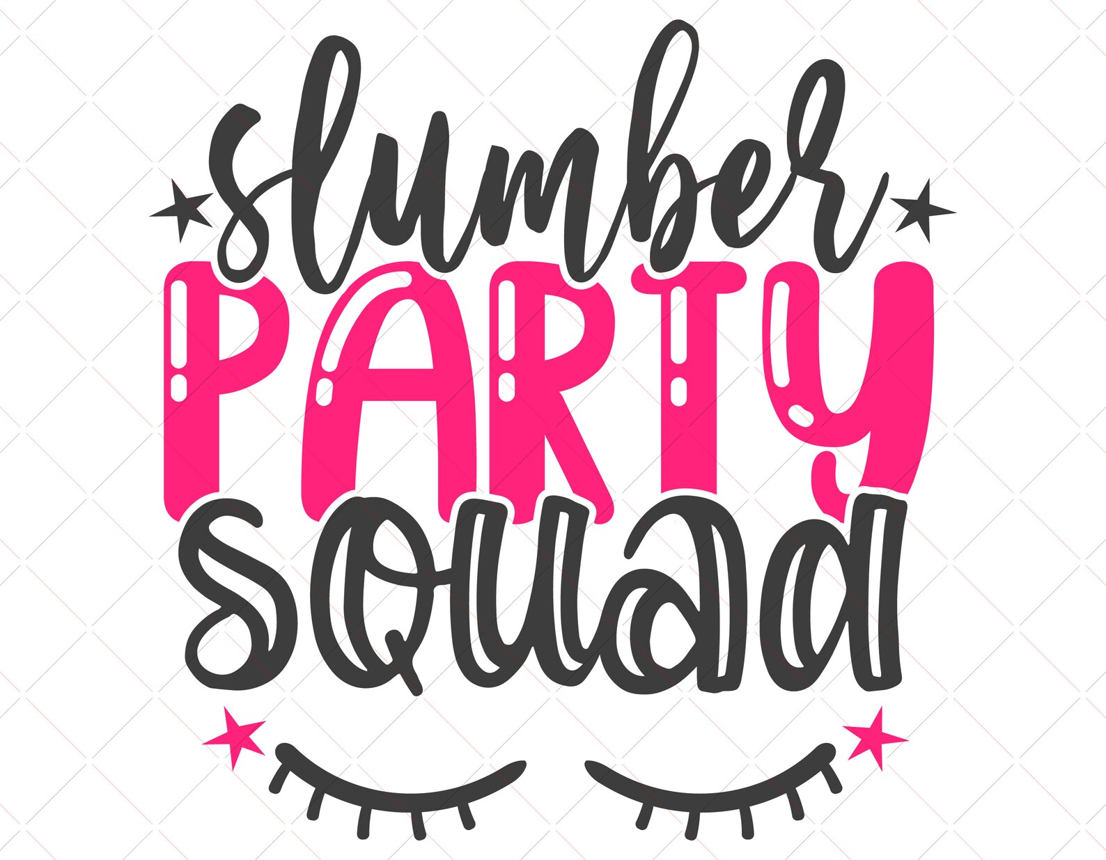 Slumber Party Squad Svg Girls Party Svg Girls Sleepover Etsy