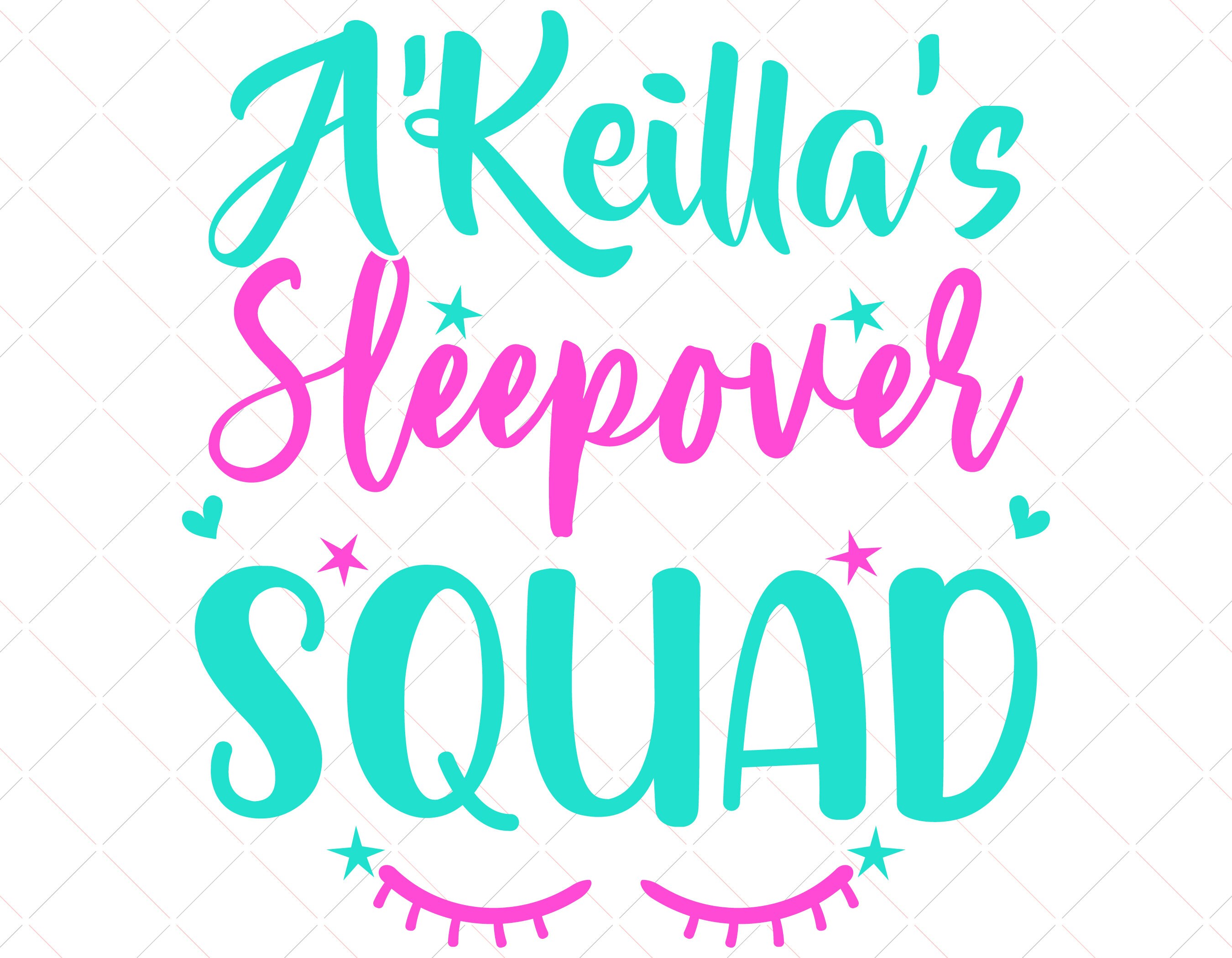 Sleepover Squad Svg Slumber Party Svg Girl Night Svg Files - Etsy