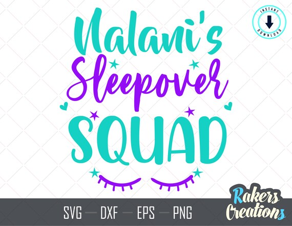 Sleepover Squad Svg Slumber Party Svg Girl Night Svg Files - Etsy