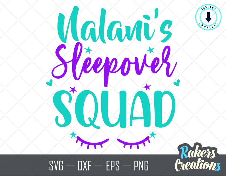 Sleepover Squad Svg Slumber Party Svg Girl Night Svg Files - Etsy