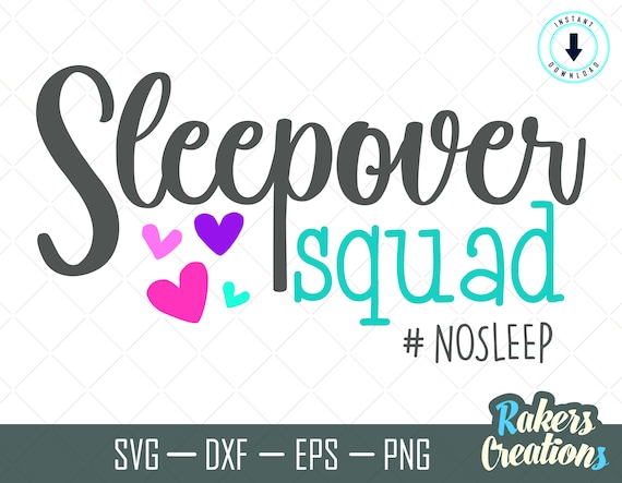 Sleepover Squad Svg Slumber Party Svg Girl Night Svg Files - Etsy