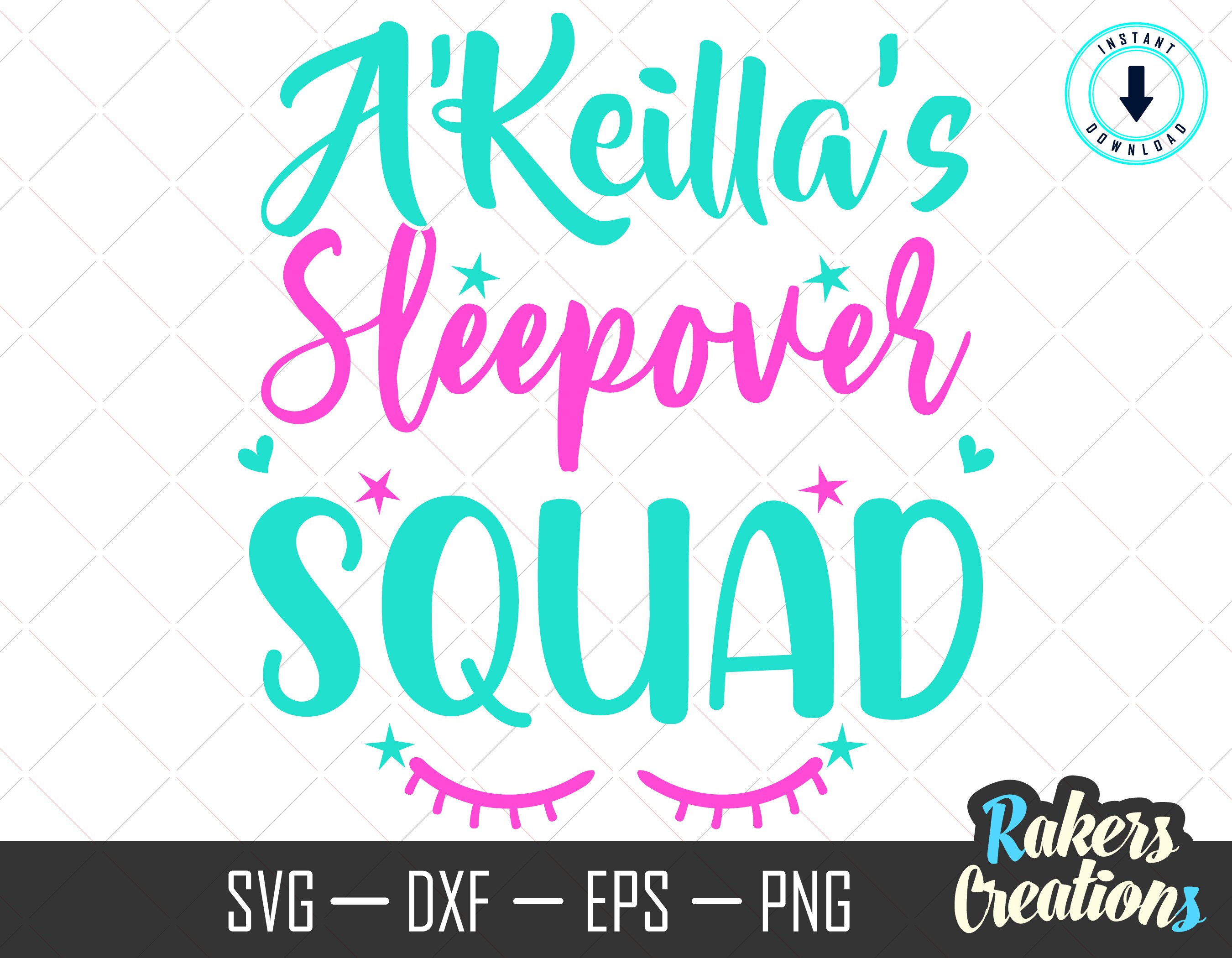 Sleepover Squad Svg Slumber Party Svg Girl Night Svg Files - Etsy