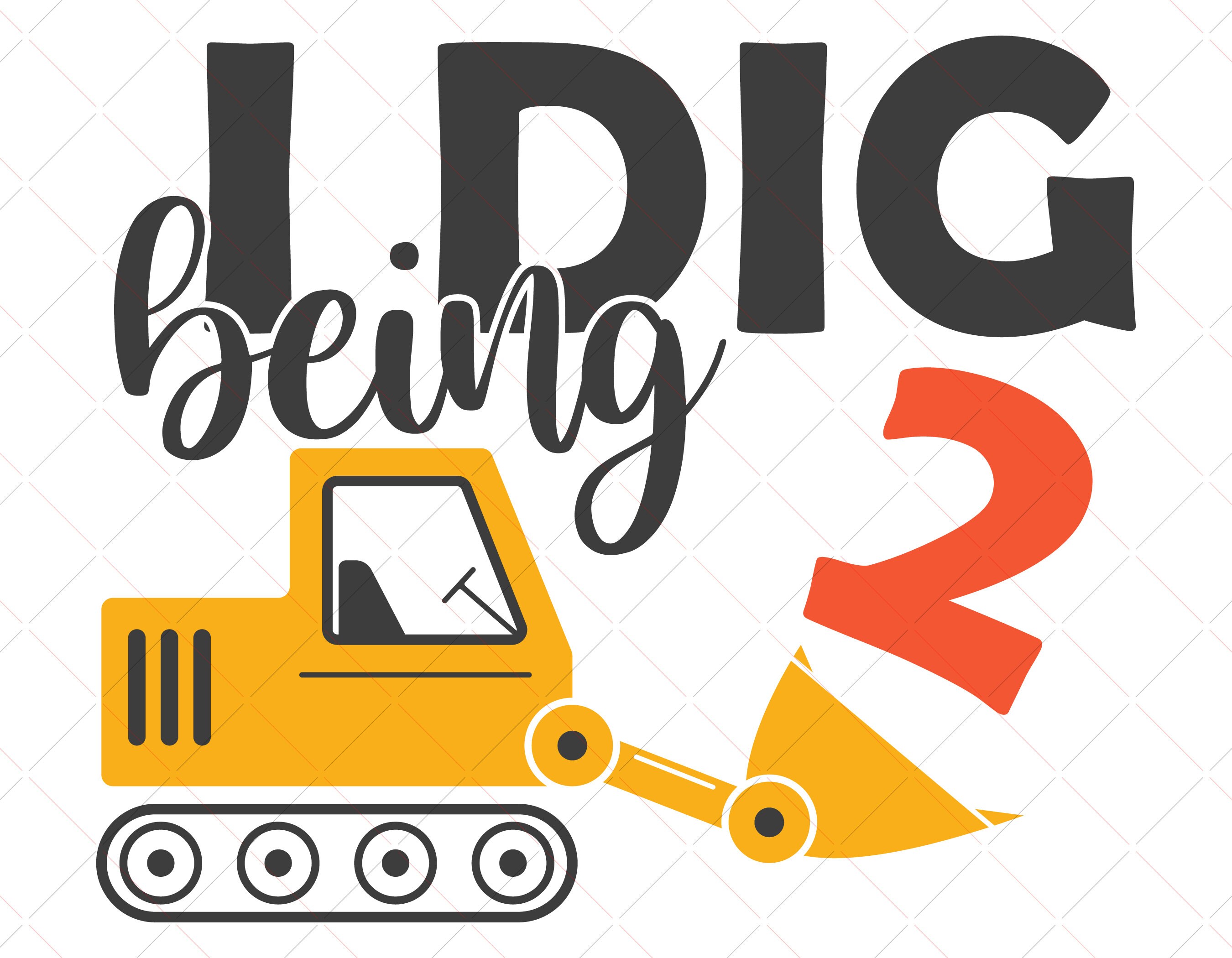I Dig Being 2 svg 2nd Birthday Svg Boy Birthday svg Two | Etsy