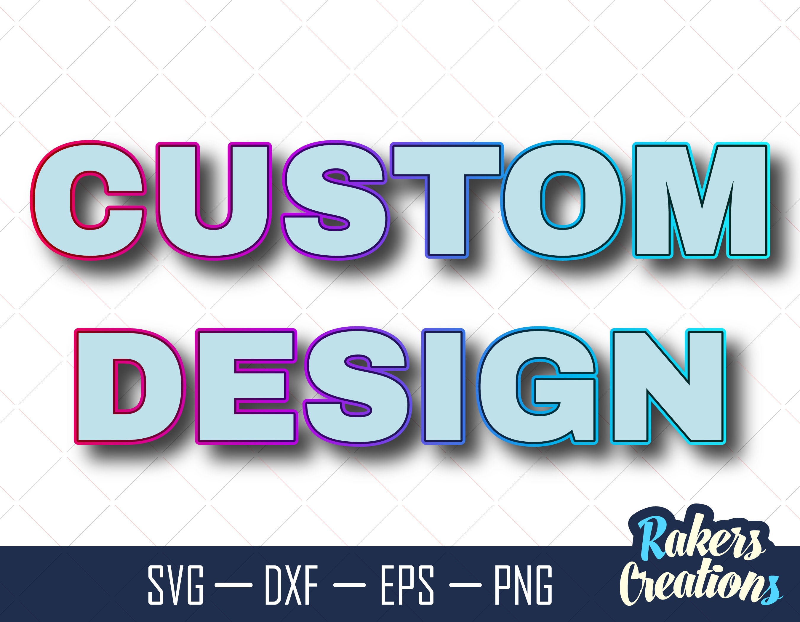 Make Custom Svg and Png for You Custom Design Personalised - Etsy