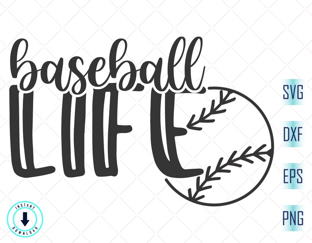 Baseball Life Svg - Baseball Svg - Mom Svg - Sports Svg - Baseball Cut ...