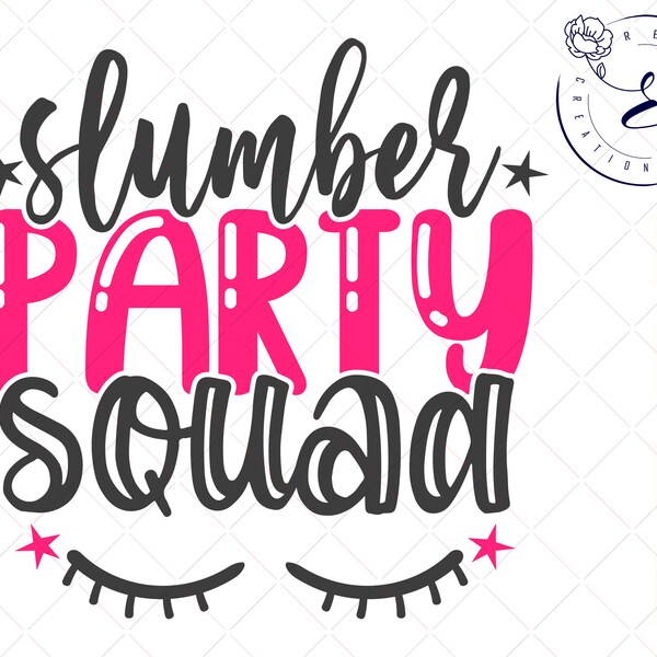 Slumber Party Squad Svg - Etsy
