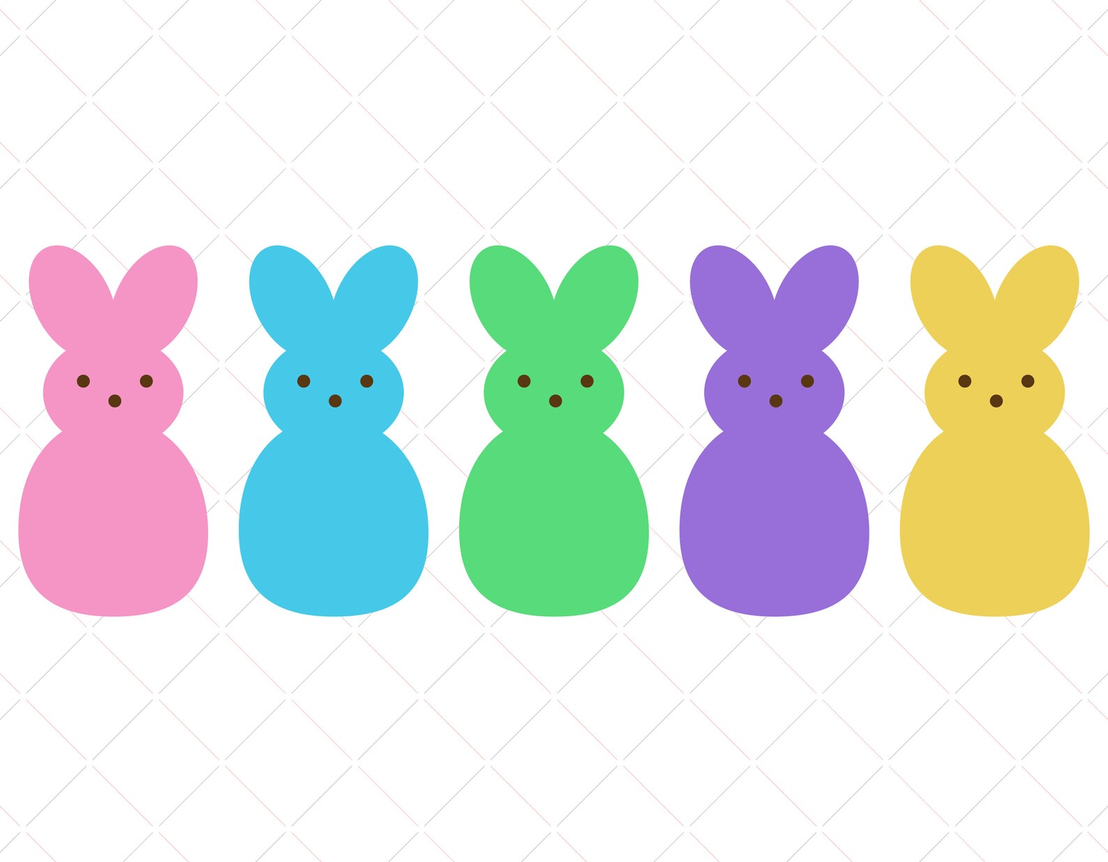 Easter SVG, Marshmallow Bunnies Svg, Marshmallow Peeps SVG, Easter ...