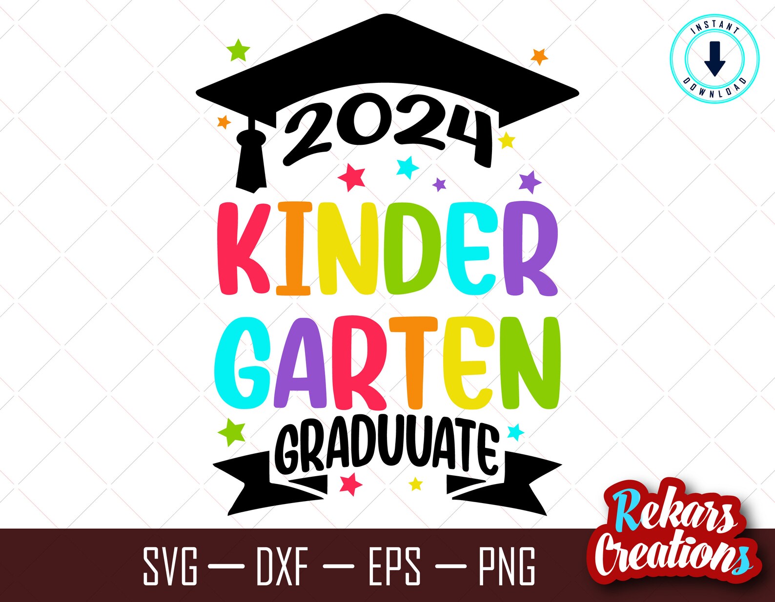 2024 Kinder Garten Graduate Svg, 2024 Graduate Svg, Graduate Svg, Class ...