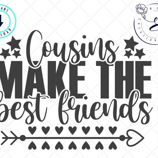 Cousins Make the Best Friends Svg - Etsy