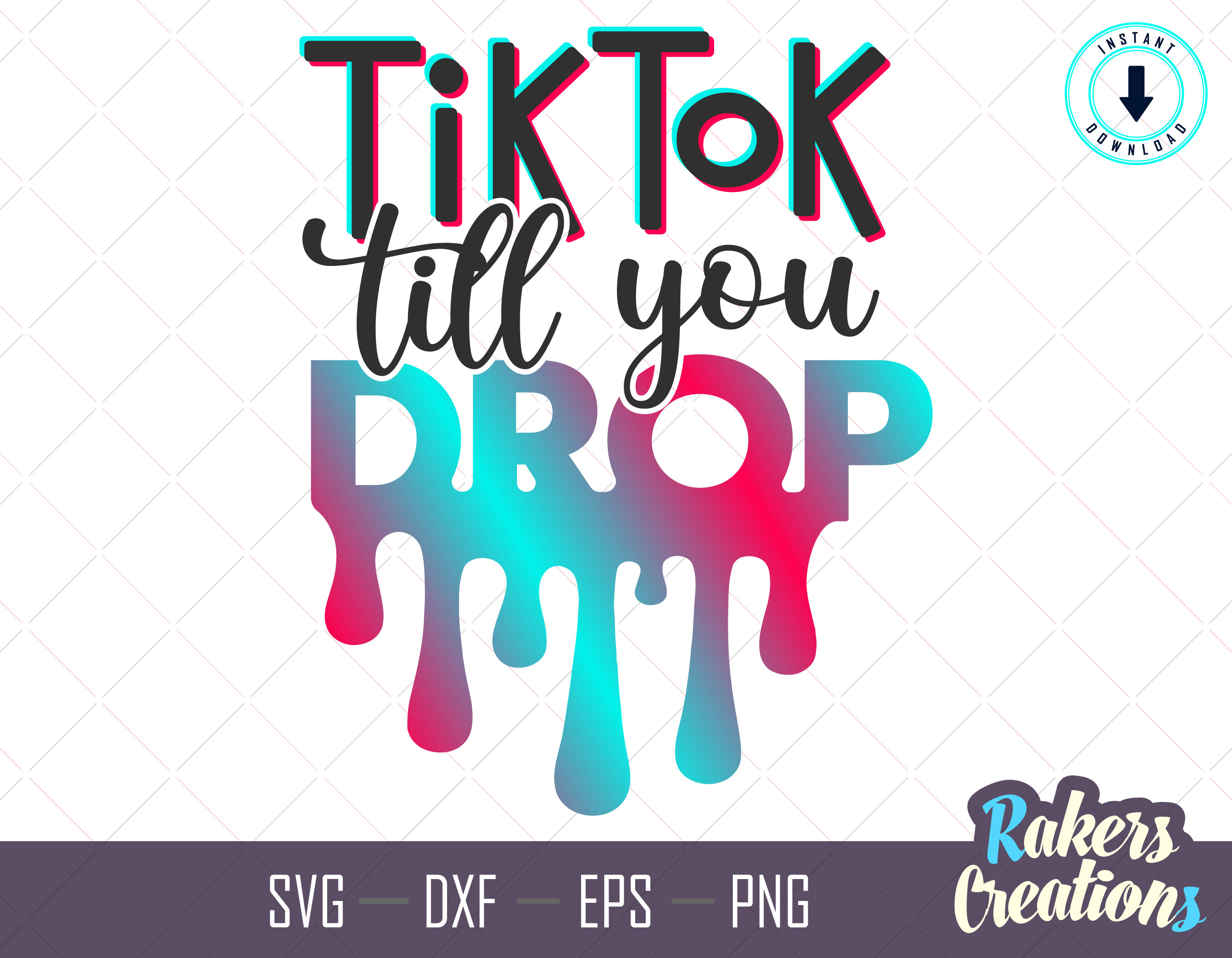Tiktop Drop svg commercial svg-tiktok svg-Instant Download Tiktok Svg ...