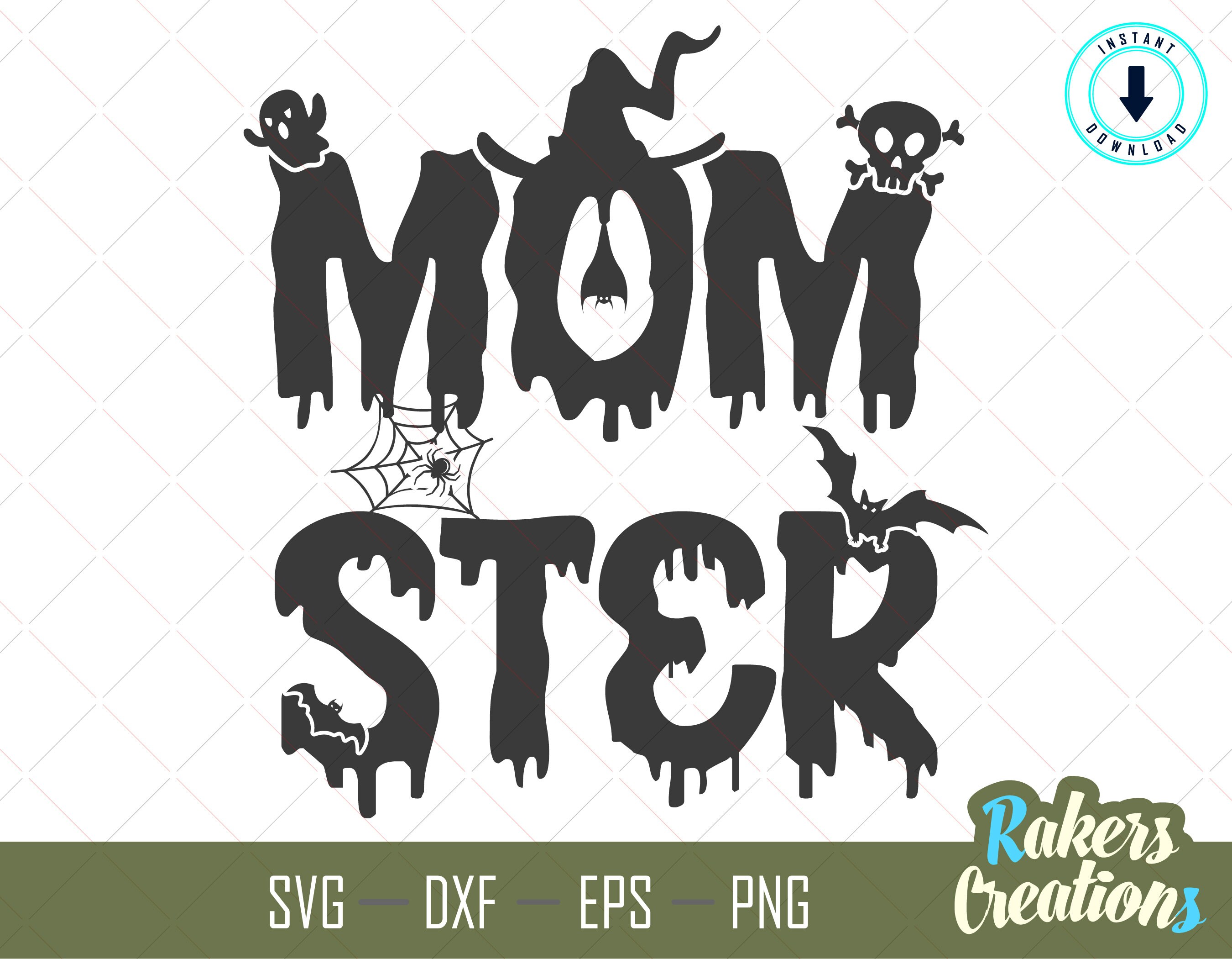 Momster Svg Funny Halloween Svg Spooky Shirt Svg | Etsy