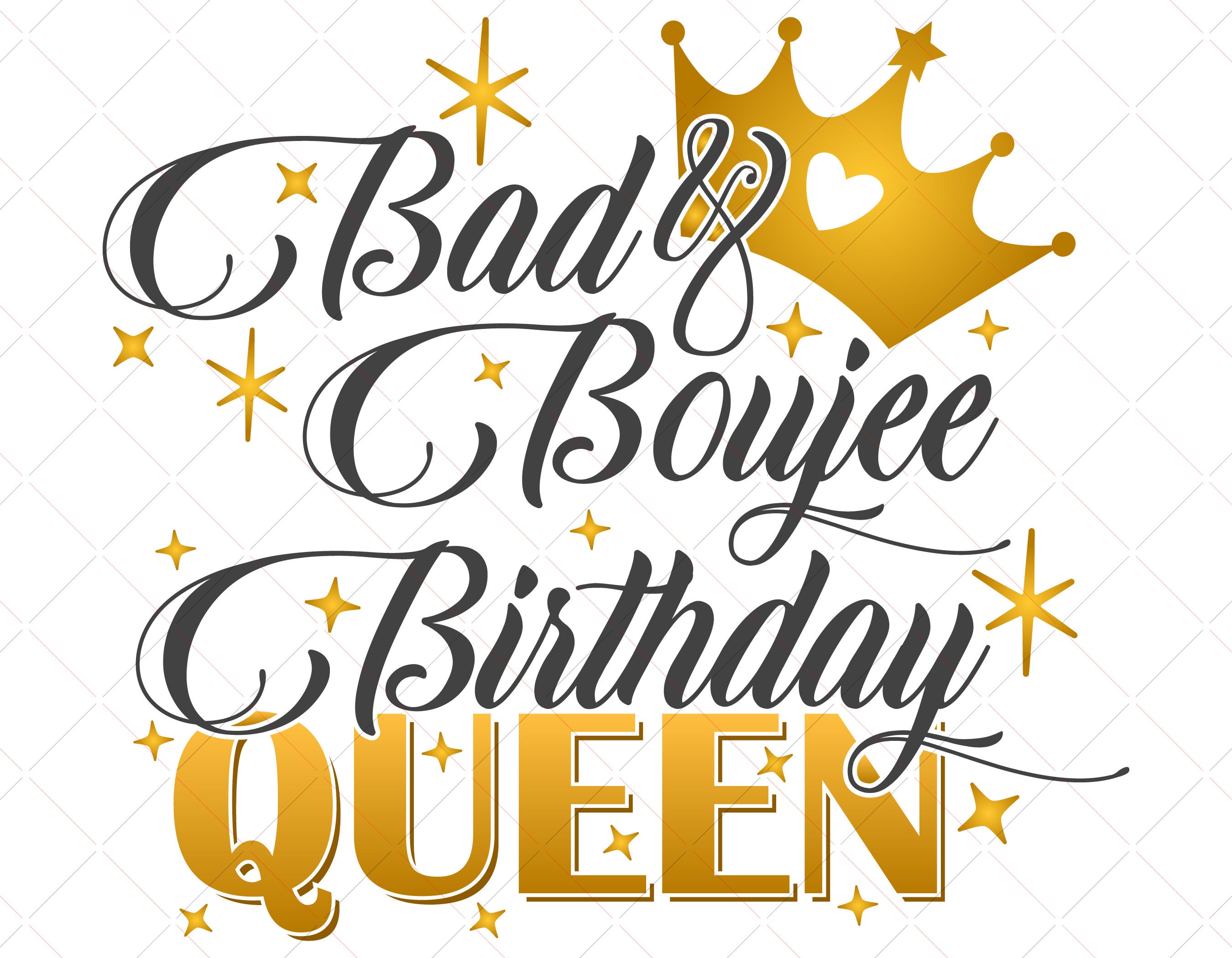 Bad and Boujee Birthday Queen Svg Birthday Drip Svg | Etsy