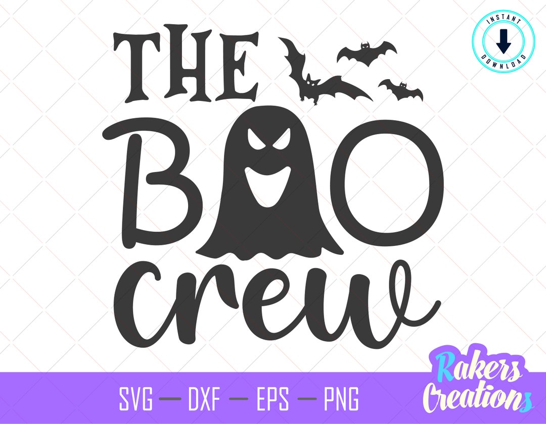 Boo Crew Svg Kids Halloween Svg Cute Halloween Trick or - Etsy