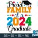 Proud Family of a 2024 Graduate Svg, Graduate Svg, Class of 2024 Svg ...