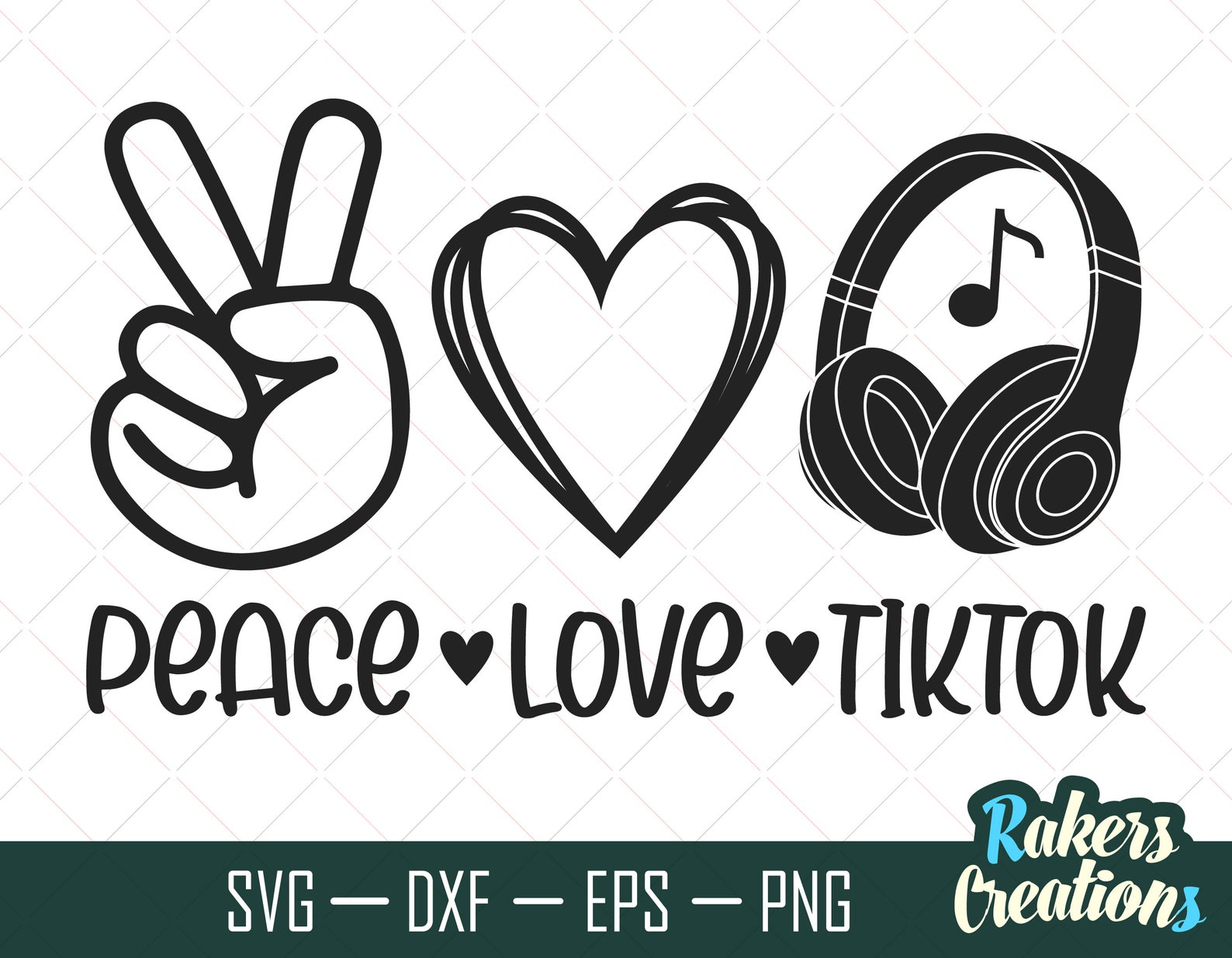 Peace Love Tiktok Svg Peace Love SVG Tiktok Svg Peace Love - Etsy