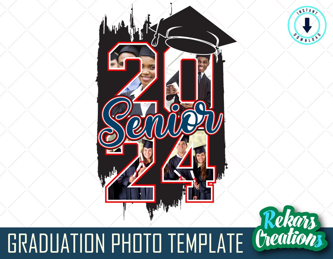 2024 Graduation Photo Template Png, Graduate Png, Class of 2024 Png ...