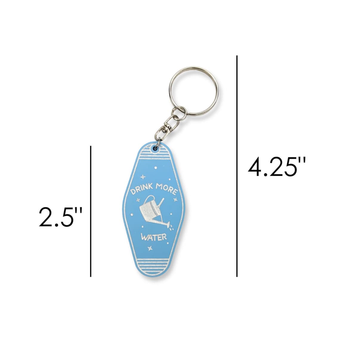 Drink More Water Keychain Plant Lover Keychain Acrylic - Etsy