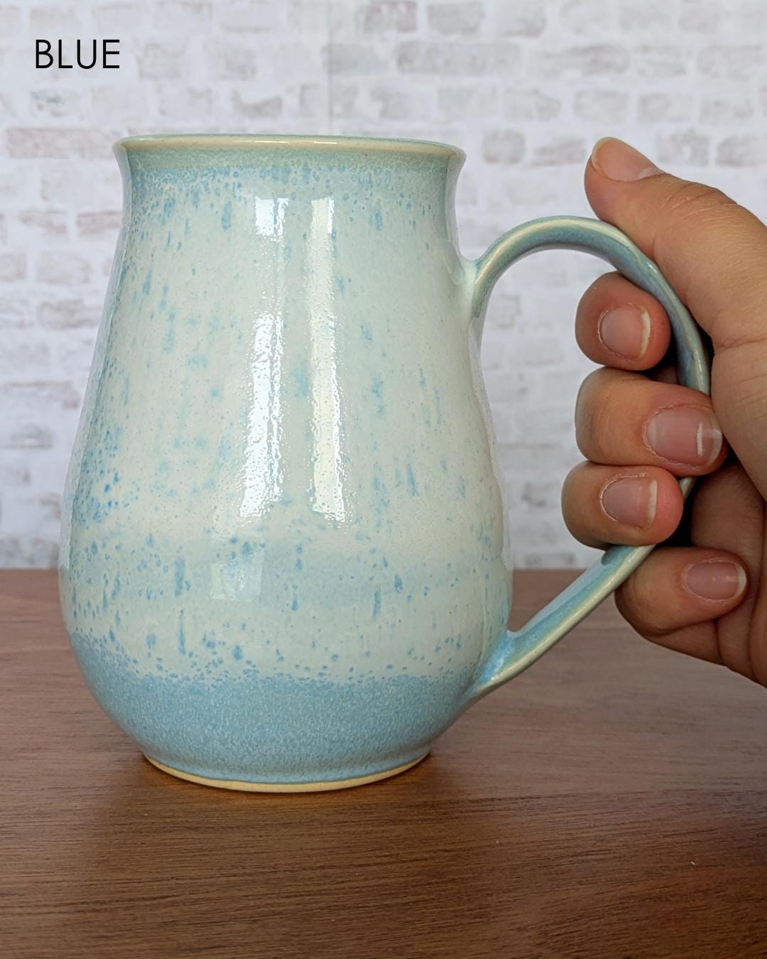Tall Ceramic Mug | Ocean | Handmade | Wheel Thrown | Pottery | Cozy Mug ...