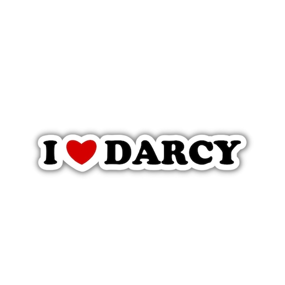 Paper Bumper Stickers I heart Darcy STICKER Stickers, Labels & Tags ...