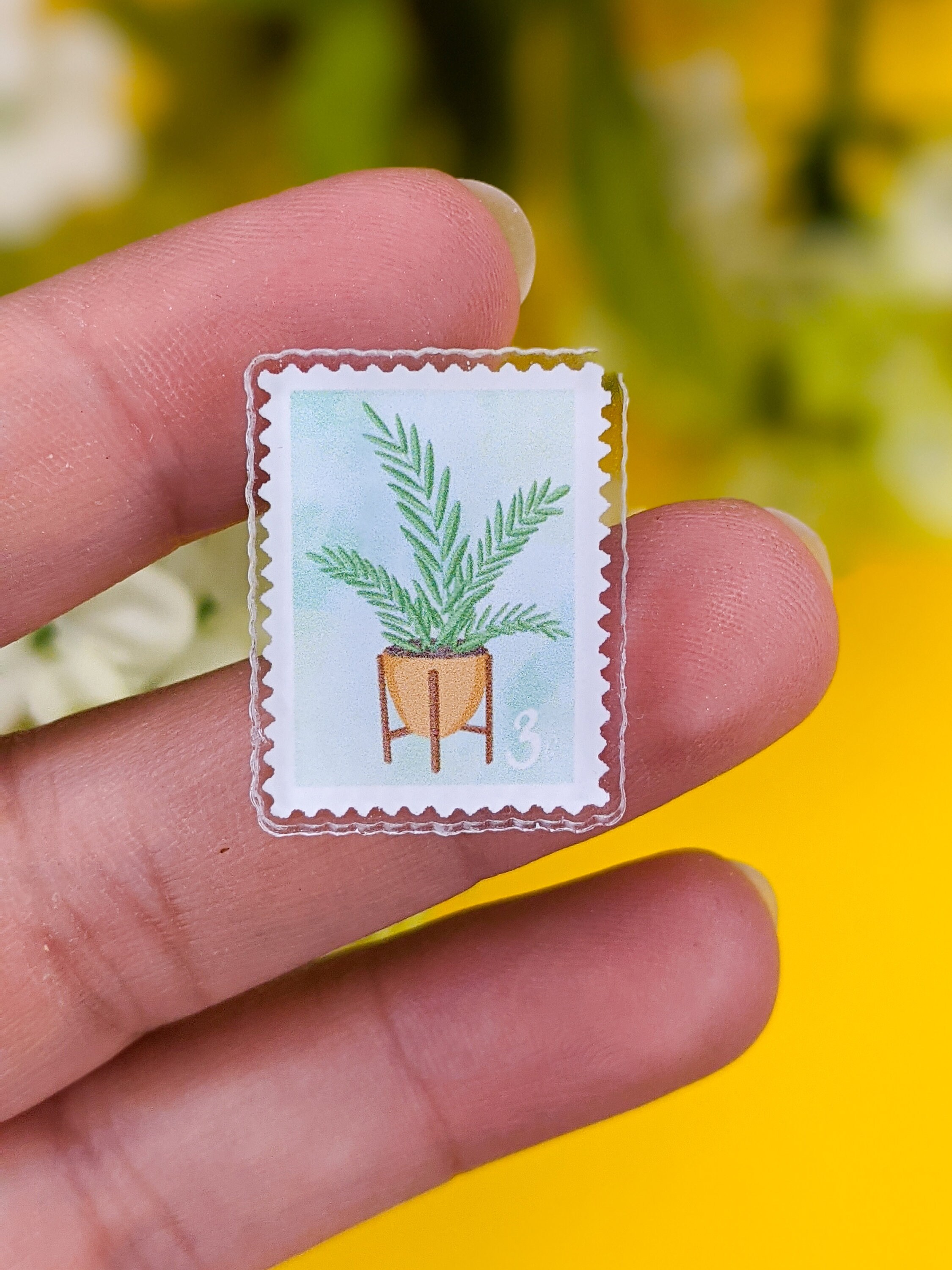 Acrylic Pin Floral pin Plant lover pin Floral Acrylic | Etsy