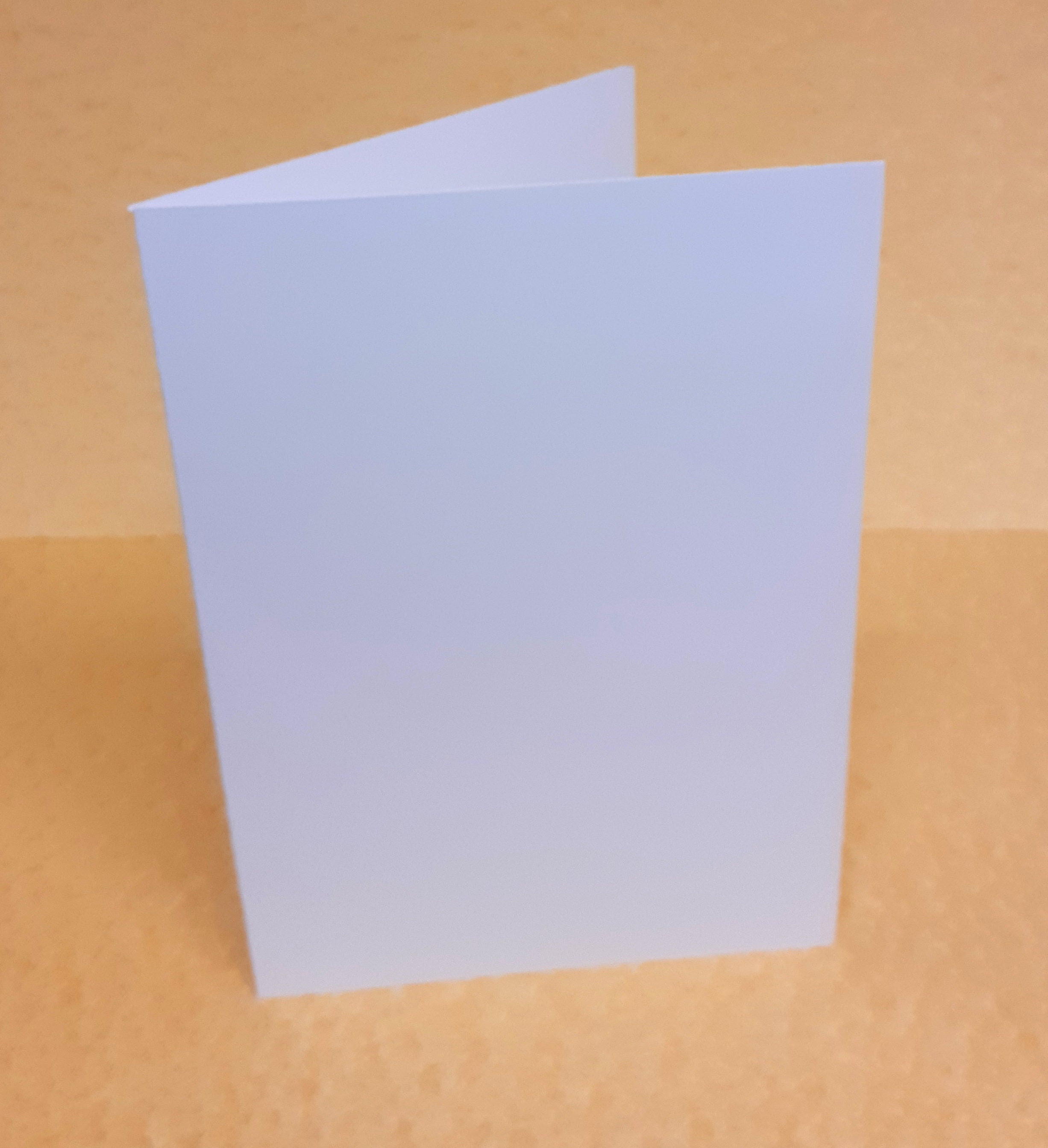 A5 folded white card on 350gsm heavyweight card with | Etsy