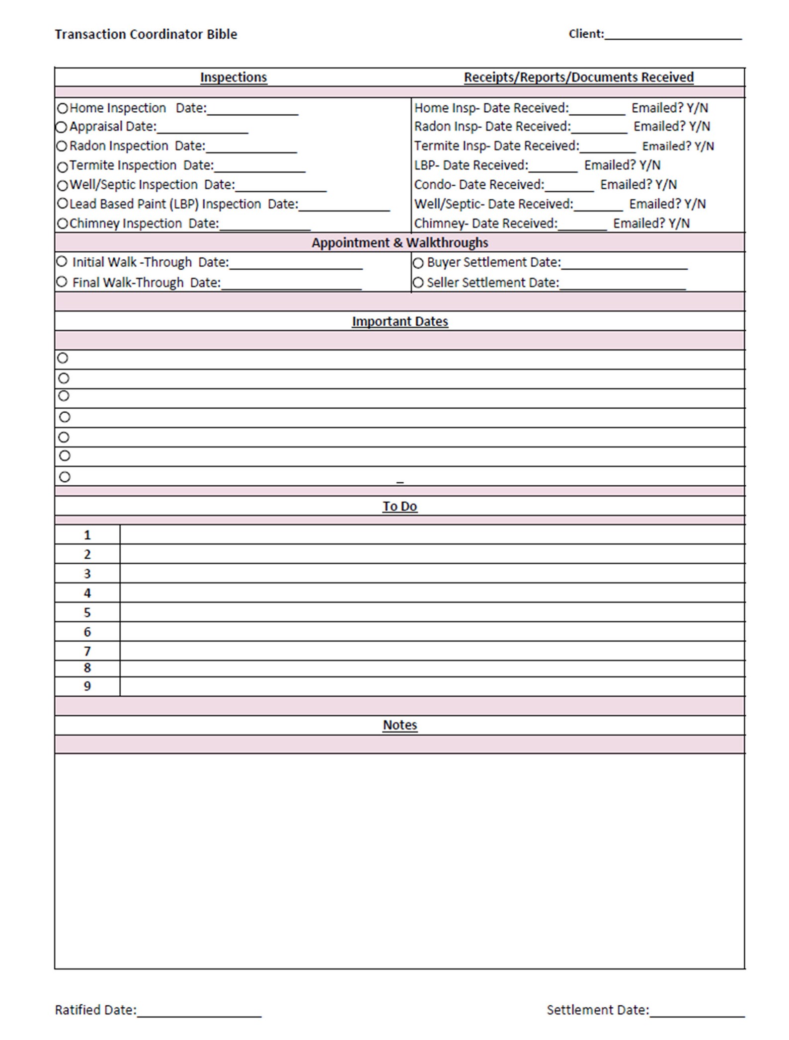 Transaction Coordinator Bible - Etsy