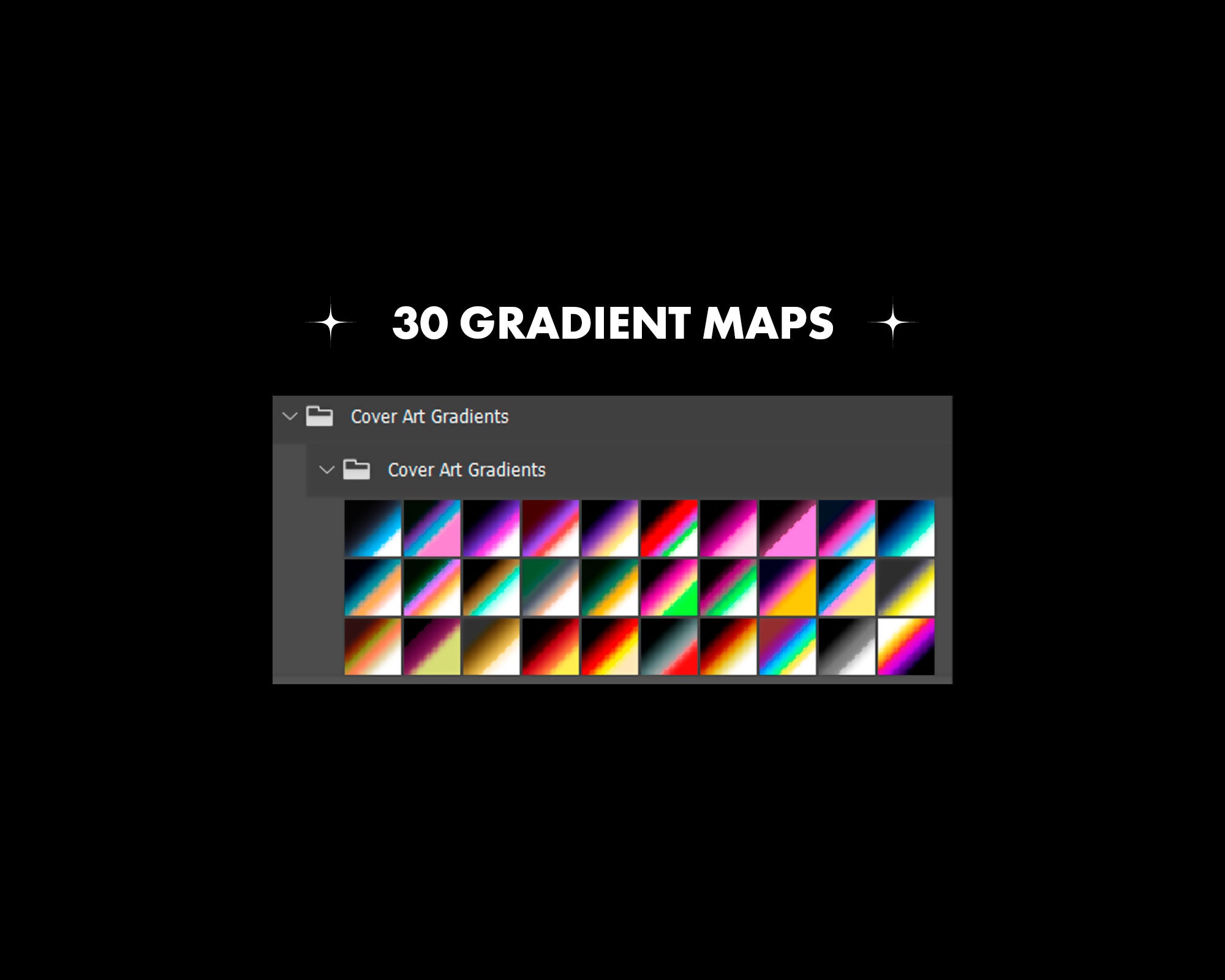 30 Gradient Map PACK | Instant Download | Photoshop .GRD - Etsy