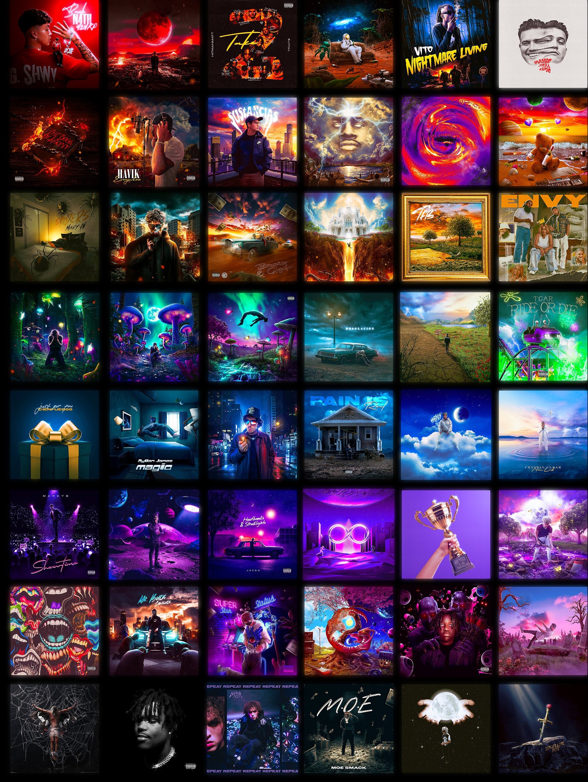 Custom Album Cover Art || Digital Cover Art for Streaming Platforms - Etsy