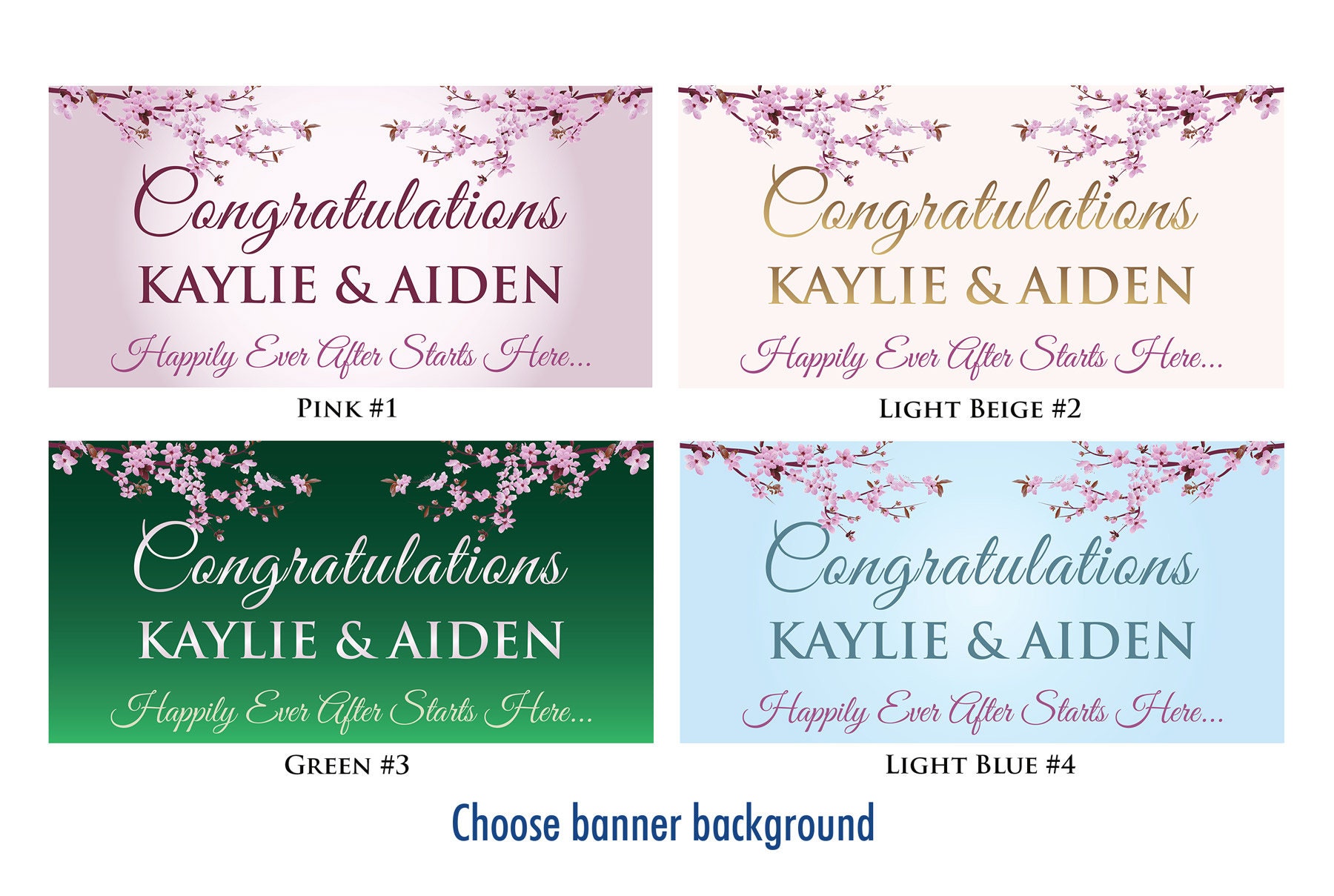 Wedding Congratulations Banner
