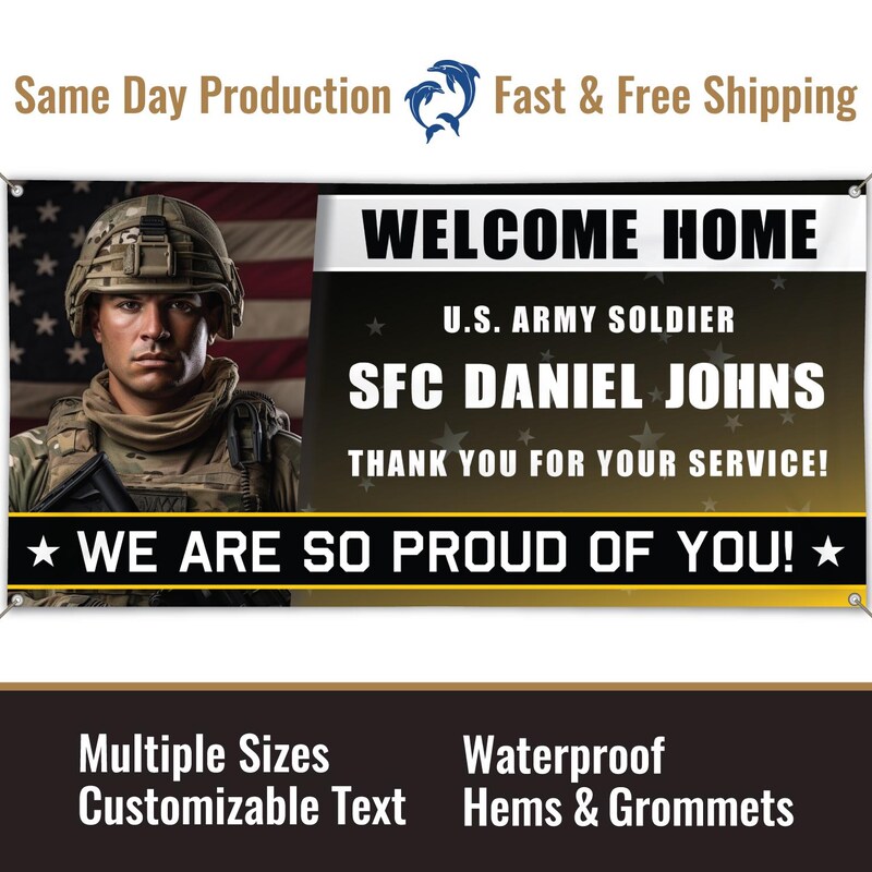 Army Banner - Etsy