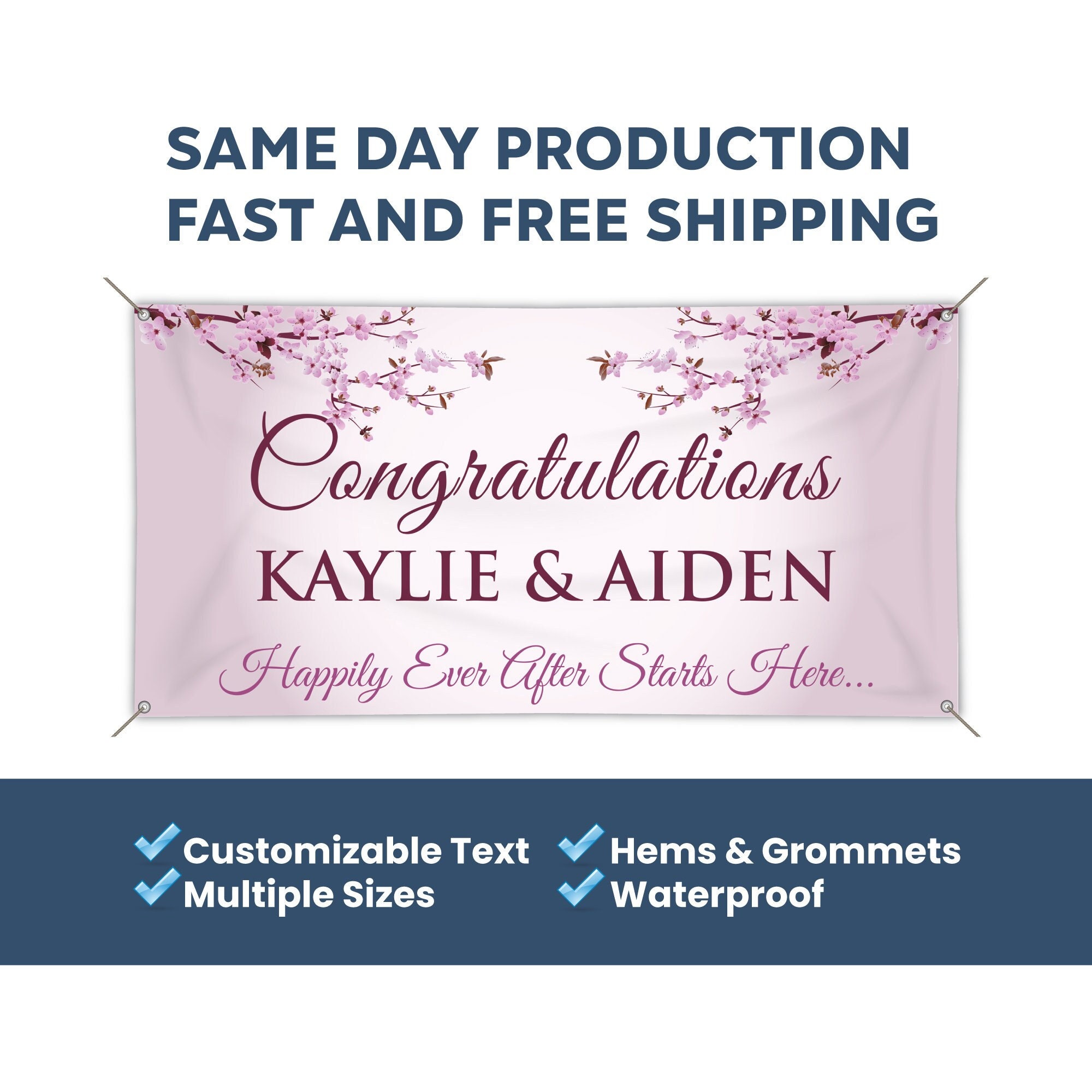Wedding Congratulations Banner