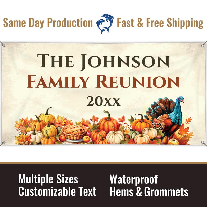 Reunion Banner - Etsy