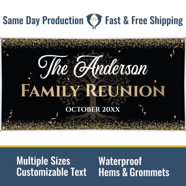 Reunion Banner - Etsy