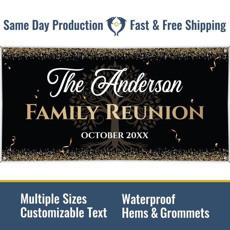 Reunion Banner - Etsy