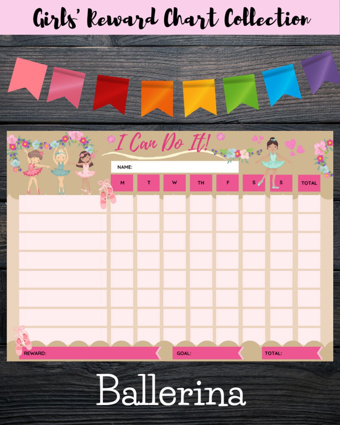 Girls Reward Chart, Kids Reward Chart, Unicorn Reward Chart, Fairy ...