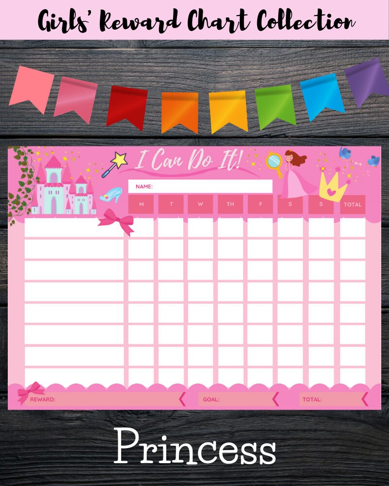Girls Reward Chart, Kids Reward Chart, Unicorn Reward Chart, Fairy ...